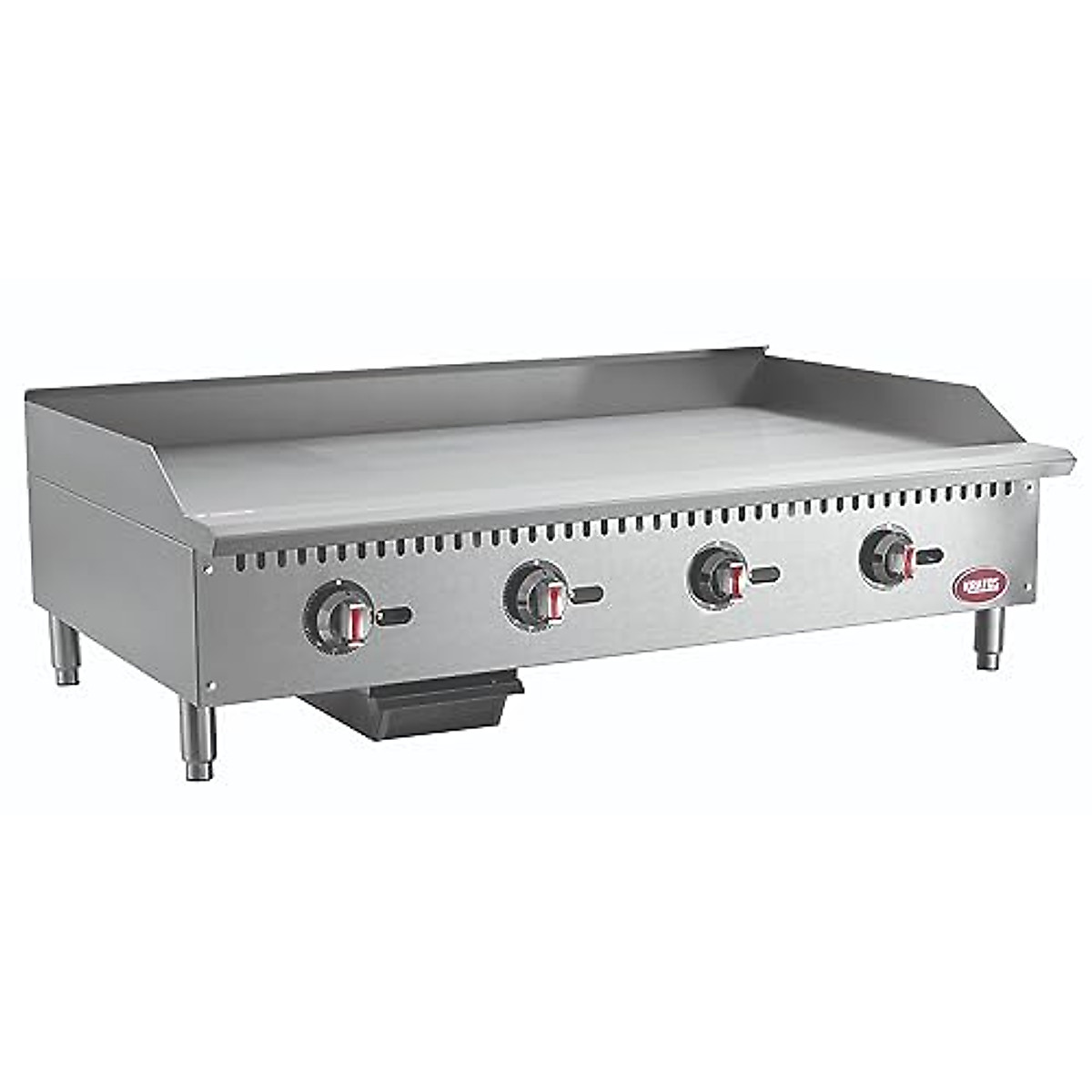Kratos 29Y-009 48" Commercial Restaurant Gas Countertop Griddle, Thermostatic Controls, 4 Burners, 120,000 BTU Output