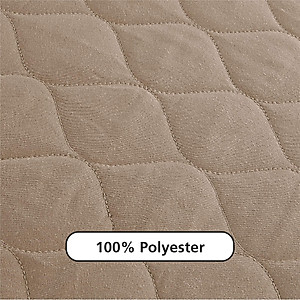 DHP Dana 6 Inch Quilted Twin Mattress with Removable Cover and Thermobonded Polyester Fill, Tan