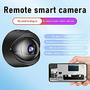 onlyliua Mini WiFi Camera, Built in Battery Wireless Hd 1080p Home Security Cameras with Smart Night Vision and Motion Detection, Support 2.4g WiFi