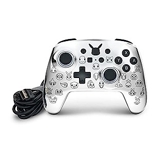 PowerA Enhanced Wired Controller for Nintendo Switch - Pikachu Black & Silver