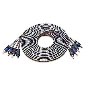 RECOIL RCI417 100% Oxygen Free Copper 17ft 4 Channel RCA Audio Cable Twisted Pair with Noise Reduction
