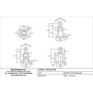 Stainless Steel Adjustable Stop Flange For Stairs Stringer Handrail Post Stainless Steel Systems (1-5/8" Square)