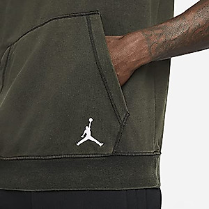 NIke Jordan Dri-FIT Zion Men's Cutoff Hoodie (Medium, Black/White)
