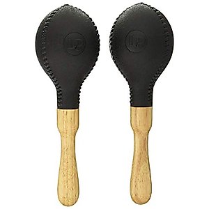Latin Percussion LP281R Refillable Maracas, Black
