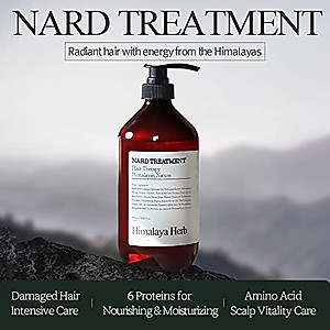Nard Shampoo and Conditioner Set Signature 33.8 Fl Oz - Strong Vitality from Himalayas - Natural Surfactants giving Soft Cleansing - Argan Olive Jojoba Macadamia Sunflower Oil, Protein, Amino Acids