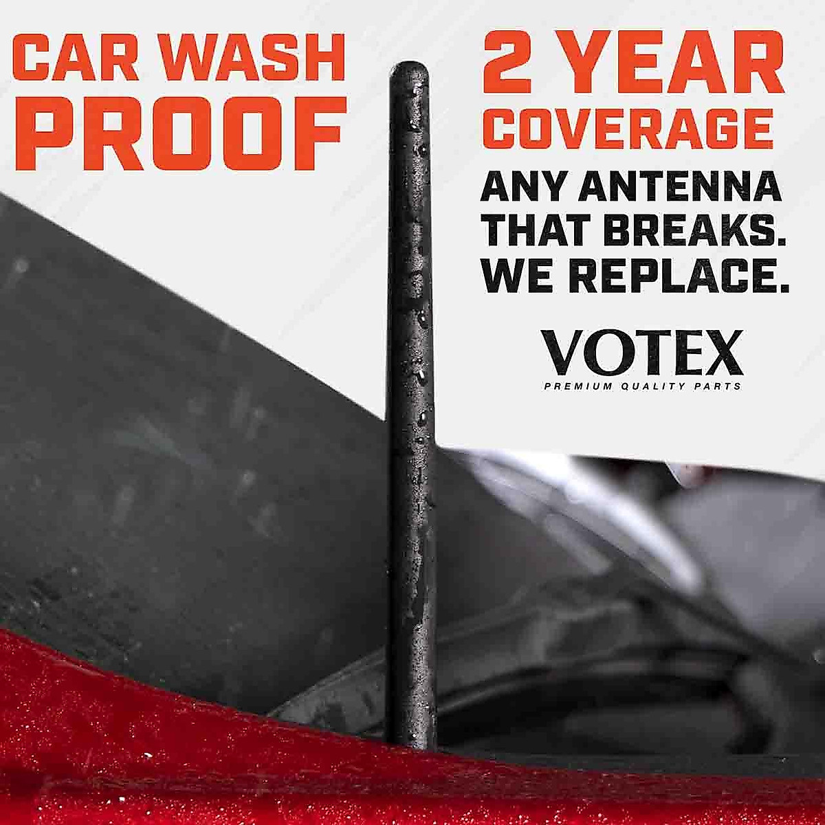 AntennaMastsRus - The Original 6 3/4 Inch is Compatible with Hummer H2 (2003-2009) - Short Rubber Fender Antenna - Reception Guaranteed - German Engineered - Internal Copper Coil