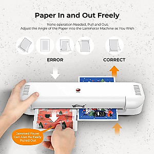 Thermal Laminator,Quick Warm-Up System for a Professional Finish,9 Inches Max Width,overheating Protection,Use for Home, Office or School, Suitable for use with Photos
