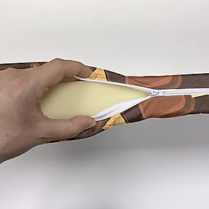 Lunarable Ice Cream Bench Pad, Yummy Summer Desserts Fruity Toppings Chocolate Flavor Sundae Ice Lolly Cartoon, Standard Size HR Foam Cushion with Decorative Fabric Cover, 45" x 15" x 2", Multicolor