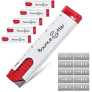 UCEC Retractable Utility Knife Box Cutter Set, 6PCS Cardboard Cutter with 10PCS Blades, Compact, Extended Use for Heavy Duty Office, Home, Arts Crafts, Hobby for Cutting Boxes, Cartons