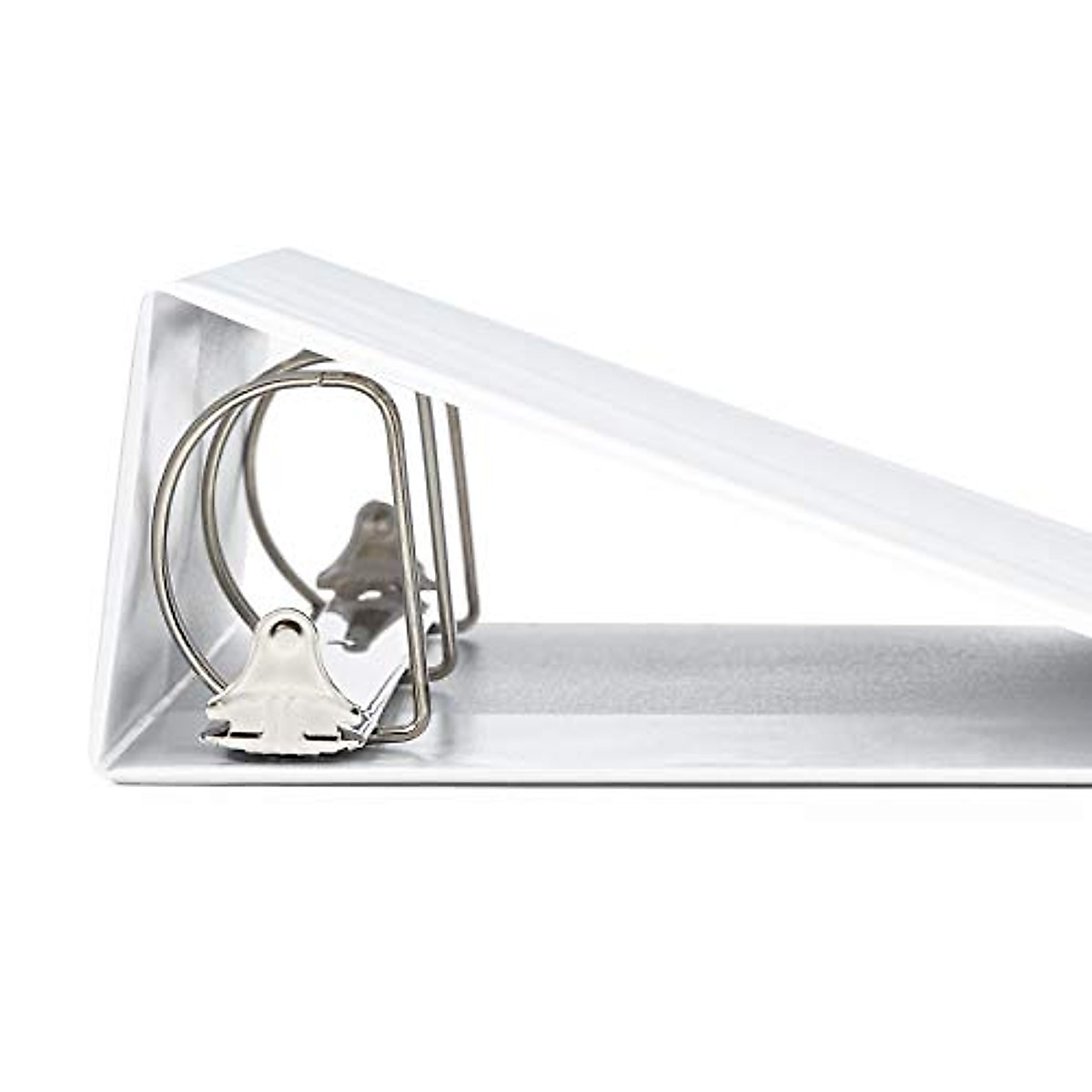 Extra Large 3 Ring Binders, 4 Inch Binder with Rugged Heavy Duty Design for Home, Office, and School, Holds up to 880 Sheets of 8.5 Inch x 11 Inch Paper, White, D Ring, 2 Pack of 4" Binders