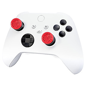 KontrolFreek Call of Duty: Vanguard Performance Thumbsticks for Xbox One and Xbox Series X | 2 High-Rise, Hybrid| Red/Black