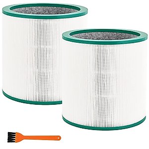 2 Pack Dyson TP02 Air Purifier True HEPA Filters Replacement for Dyson Pure Cool Link TP01, TP02, TP03, AM11, BP01 Tower Air Purifier, Compare to Part # 968126-03 2 Pack TP02 Air Purifier True Filters