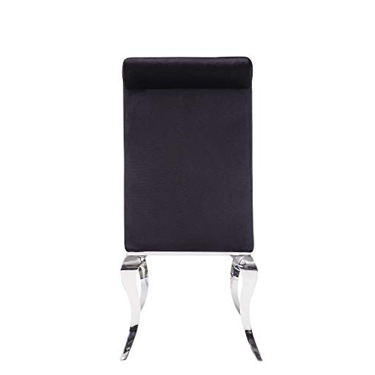 ACME Fabiola Side Chair (Set-2) - - Fabric & Stainless Steel