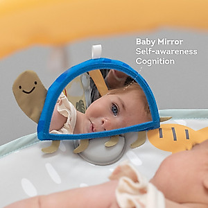 Taf Toys Savannah 360° Activity Gym with Music & Light & 20 Playful Activities, Thickly Padded with Soft Mat and a Unique “Crinkle Toy” for a Variety of Body Positioning for Newborn and Up