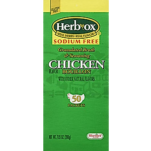 Herb-ox Hormel Herb Ox Chicken Bouillon Sodium Free 50 Packets
