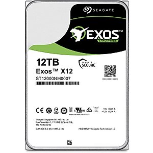 Seagate ST12000NM0007 12tb SATA 7200 RPM 256mb 3.5in