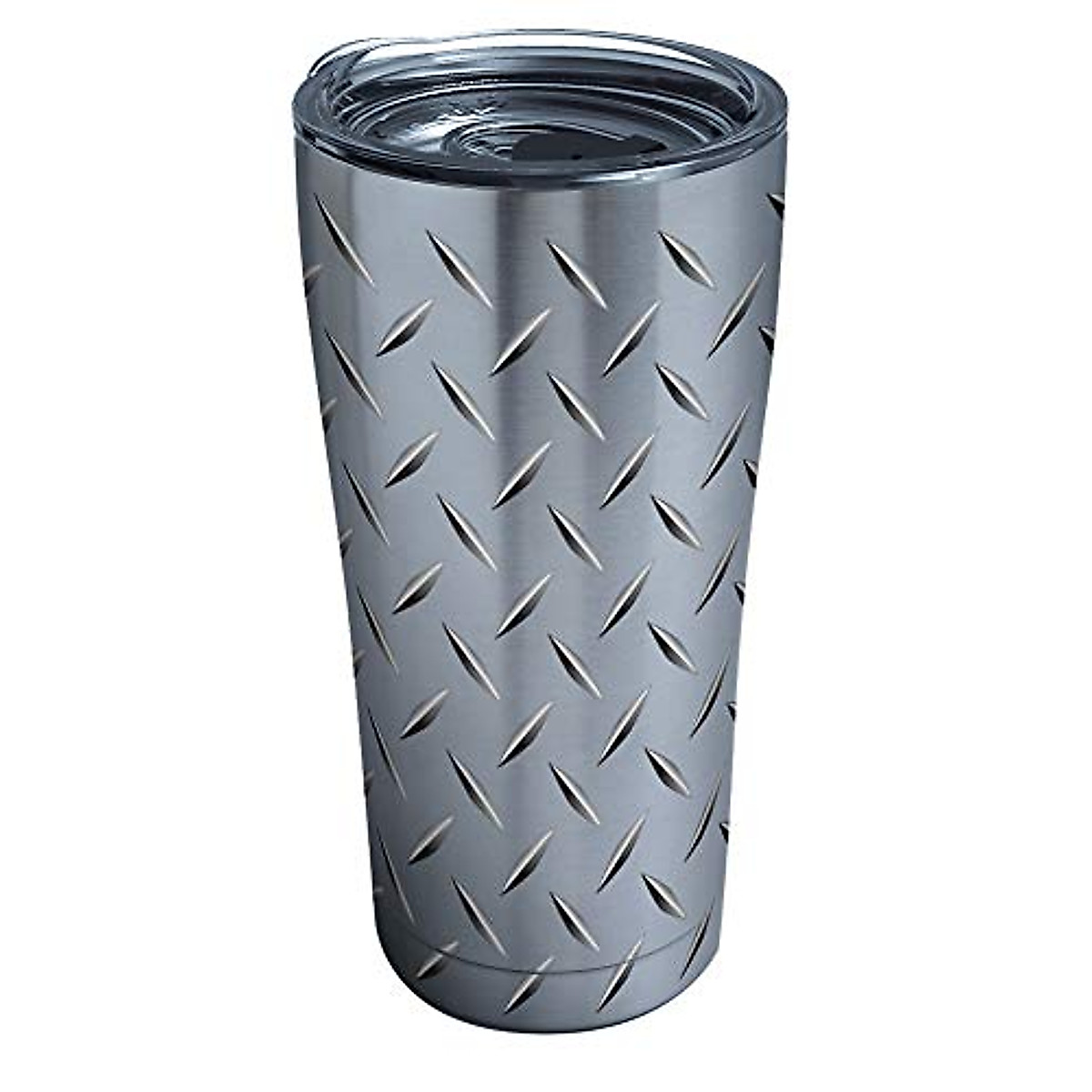 Tervis Diamond Plate Triple Walled Insulated Tumbler Travel Cup Keeps Drinks Cold & Hot, 20oz Legacy, Stainless Steel