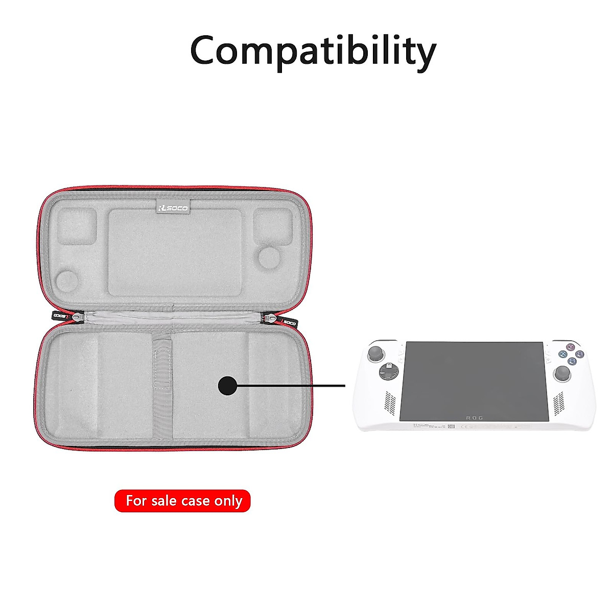 Hard Case for ASUS ROG Ally 7" 120Hz Gaming Handheld by RLSOCO - Black (Case Only)