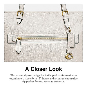 Coach Polished Pebble Leather Taylor Tote