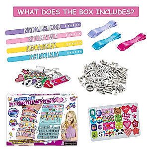 Friendship Bracelet Making Kit 95+ Pcs for Girls,Arts and Crafts Gifts for 6 7 8 9 10 11 12 13 Years Old Girls DIY Christmas and Birthday Gifts Travel Activity Set