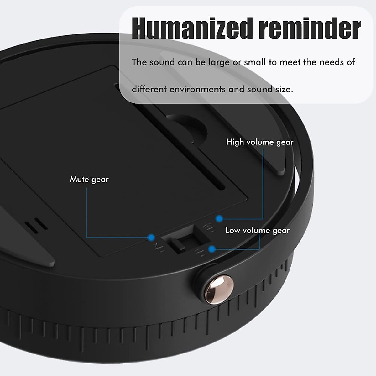 Digital Kitchen Timer - Magnetic with Large LED Display, Volume Adjustable Countdown/up Clock, Twist One Button Operation for Teacher Kids and Elderly,for Classroom Home Work Fitness
