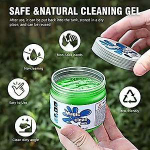 DNA MOTORING TOOLS-00255 Car Cleaning Jelly Auto Detailing Tool Universal Car Clean Gel Auto Interiors Home & Office Electronics Cleaning,Green