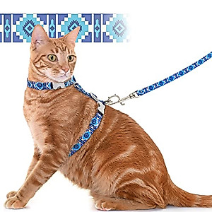 Supet Cat Harness and Leash Escape Proof, Adjustable Cat Leash and Harness Set for Walking, Lightweight Cat Harness for Large Small Kittens