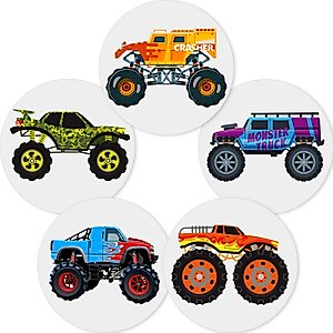 Zonon 10 Pieces Potty Training Seat Truck Potty Training Stickers for Boys Toilet Targets Color Changing Sticker Fun Pee Targets for Toddler