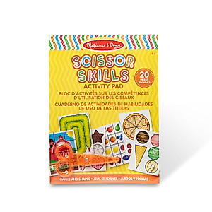 Melissa & Doug Scissor Skills Activity Book With Pair of Child-Safe Scissors (20 Pages) - FSC Certified