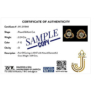 Jiana Jewels 14K Yellow Gold 2.57 Carat (H-I Color, SI2-I1 Clarity) Lab Created Diamond Band Ring