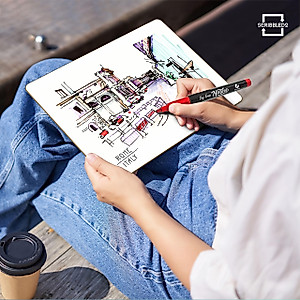 SCRIBBLEDO 2 Pack Small White Board Dry Erase Mini Whiteboard 9x12 Inch Small Dry Erase Board Marker Board Dry Erase Lapboards Handheld Personal White Boards for Students Small Whiteboard