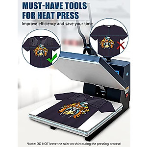 Tshirt Ruler Guide for Vinyl Alignment, T Shirt Rulers to Center Designs, Alignment Tool with Soft Tape Measure, Craft Sewing Supplies Accessories Tools for Heat Press HTV Heat Transfer Vinyl