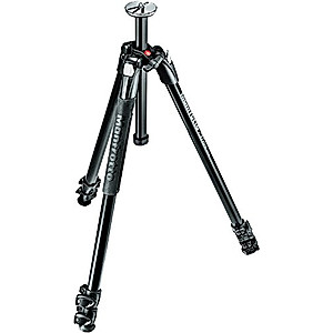 Manfrotto 290 Xtra Aluminum 3-Section Tripod Kit with 3-Way Head (MK290XTA3-3WUS) , Black