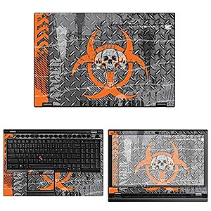 Decalrus - Protective Decal Skull Skin Sticker for Lenovo ThinkPad P53 (15.6" Screen) case Cover wrap LEthnkpd15_P53-57