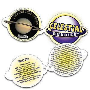 Celestial Buddies Saturn Buddy Science Astronomy Space Solar System Educational Plush Stuffed Planet Toy