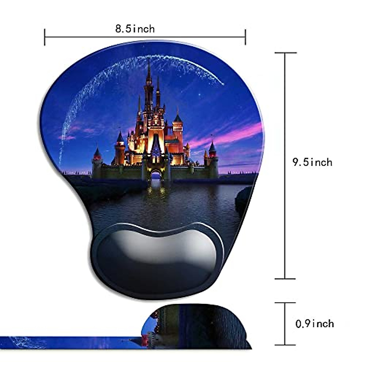 Mouse Pad Wrist Support,Ergonomic Mouse pad, Gaming Mouse Pad,Mouse Pad with Wrist Rest,Mousepad for Laptop,Office Decor Desk Accessories Mousepad with Non-Slip Rubber Base, Anime Mouse Pad