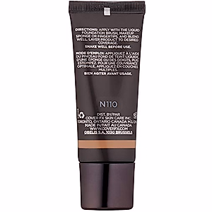 Cover FX Natural Finish Foundation: Water-based Foundation that Delivers 12-hour Coverage and Natural, Second-Skin Finish with Powerful Antioxidant Protection - N110, 1 Fl Oz