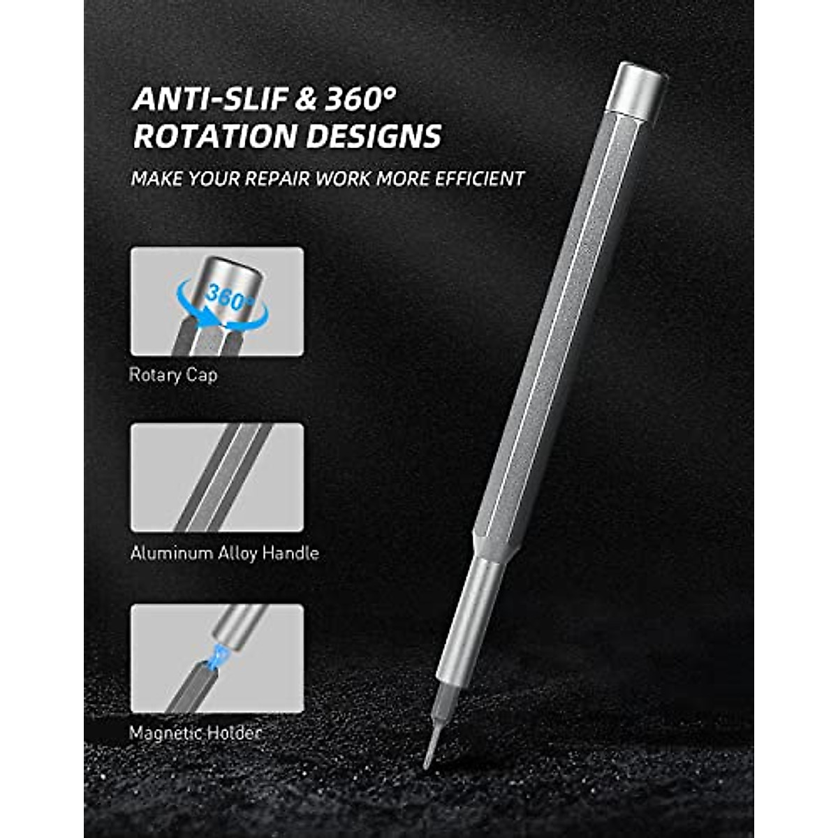 Precision Screwdriver Set,30 in 1 Small Screwdriver Set Mini Pocket Screwdriver Kit Magnetic Repair Tool Kit for Electronics,Computer,Laptop,iPhone,MacBooks,Xbox,Game Console,Eyeglass