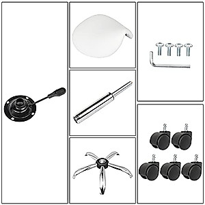 Salon Stool, Rolling Stools With Wheels, Swivel Tattoo Stool Chair, Adjustment Massage Spa Drafting Salon Work Office Hydraulic Saddle Stools With Foot Rest, Lash Tech Chair,For Barbershop Office (13)