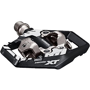 SHIMANO Pedals PD-M8120 Deore XT Trail Wide SPD Pedal, Black, 9/16 inches, PDM8120