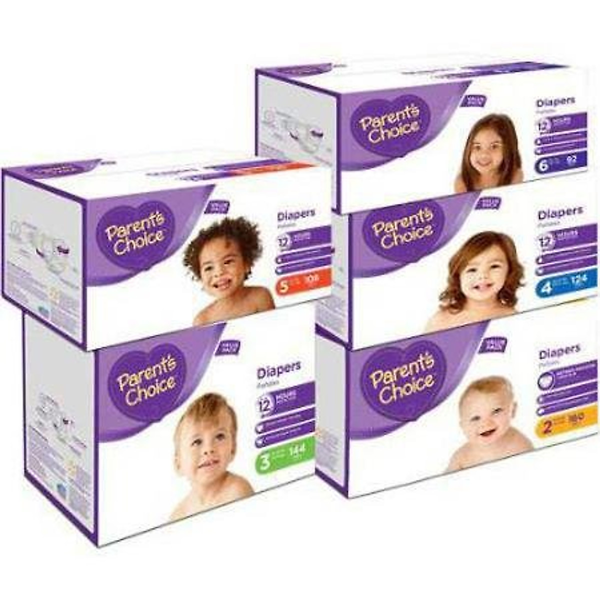 Parent's Choice - Diapers Value Pack, size 3 (144 Diapers)