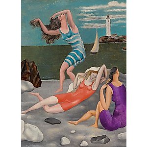 Alibabette Editions Paris - Picasso "Baigneuses" - Pocket Artbook - 4.72 x 6.69 inches, 144 blank pages, 100 gram acid-free ivory drawing paper, ... - Bondoni Binding - Lays Flat When Open)