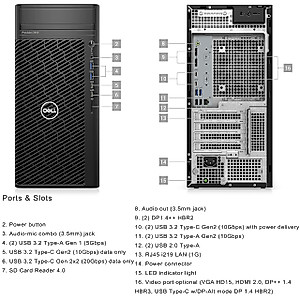 Dell OptiPlex 990 Desktop Computer, Intel Core i7-12700, 64GB RAM, 4TB SSD, 2TB HDD, No Optical Drive, Windows 11 Pro