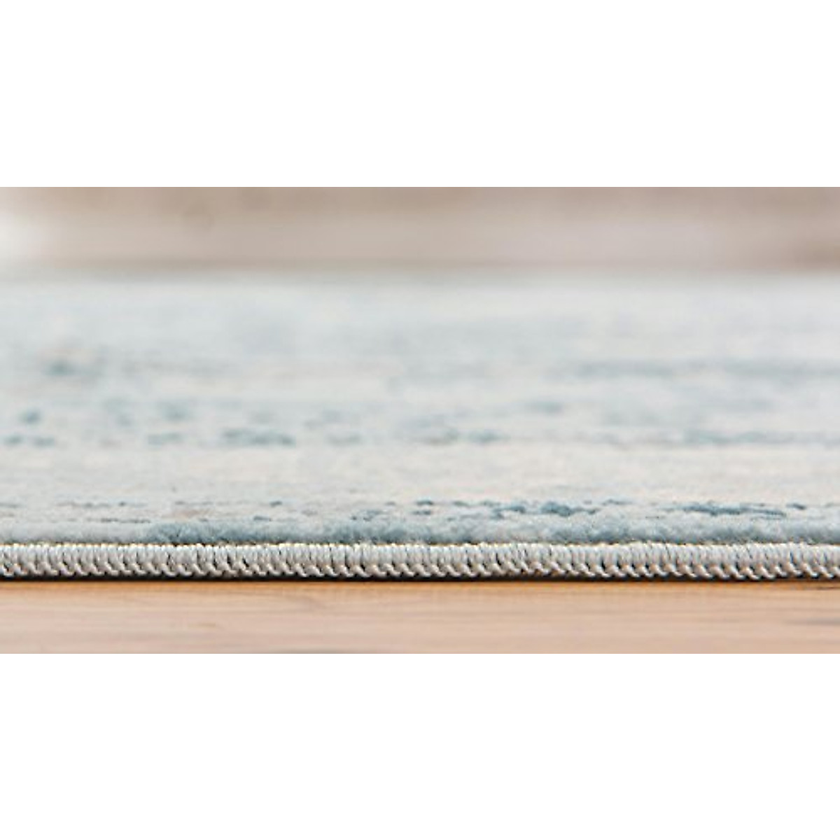 Unique Loom Paris Collection Pastel Tones Traditional Distressed Light Blue Area Rug (2' 2 x 3' 0)