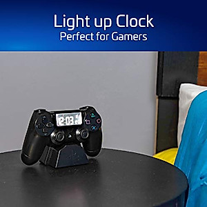Paladone Playstation Controller Digital Alarm Clock - Officially Licensed Playstation Gamer Gifts and Room Decor