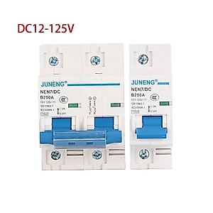 12V 24V 36V 48V 60V 72V 96V 120V DC Circuit Breaker Solar Cells RV Yacht Battery Circuit Breaker 80A 100A 125A 150A 200A 250A (Size : 1P, Color : 150A)