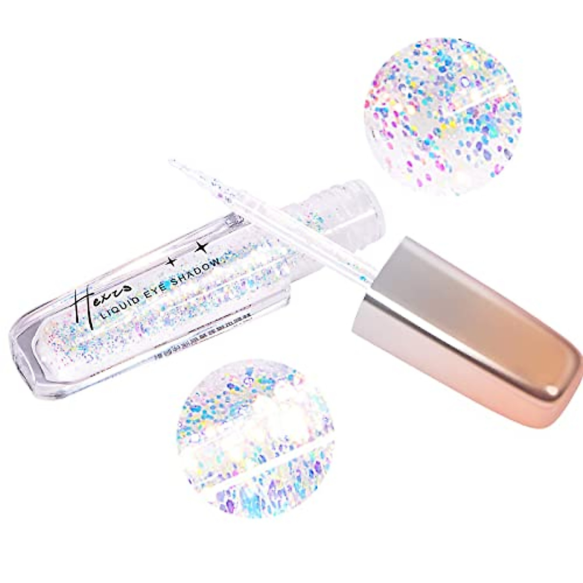 HEXZE Star Diamond Streamer Liquid Eyeshadow，glitter liquid eyeshadow (2g), 2020 MILLENNIAL GIRL