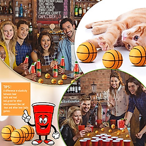 Leitee 36 Pcs Table Tennis Balls 40 mm Sport Theme Indoor Outdoor Games for Party Decoration Crafts (Basketball)