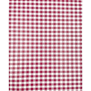Yifely Red Holiday Gingham Drawer Paper Self-Adhesive Shelf Liner Makeup Cabinet Decor 17.7 Inch by 9.8 Feet