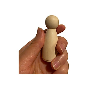 Ellipticus Valley Giant 4-1116 Wood peg Doll, 6 peg People Family, Perfect Size for Artist, Kids, Students Crafting, Gift